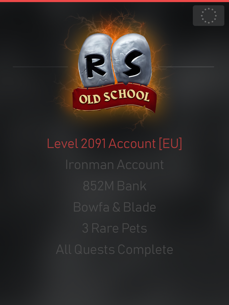 Buy OSRS Accounts | OSRS Accounts For Sale - ACCOUNTSHARK