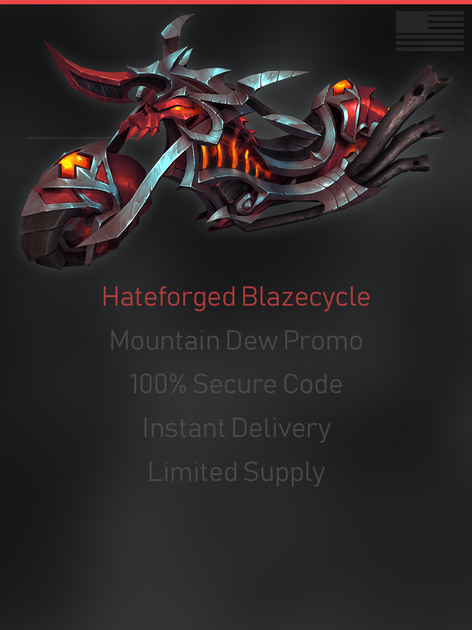 Hateforged Blazecycle Mount – ACCOUNTSHARK