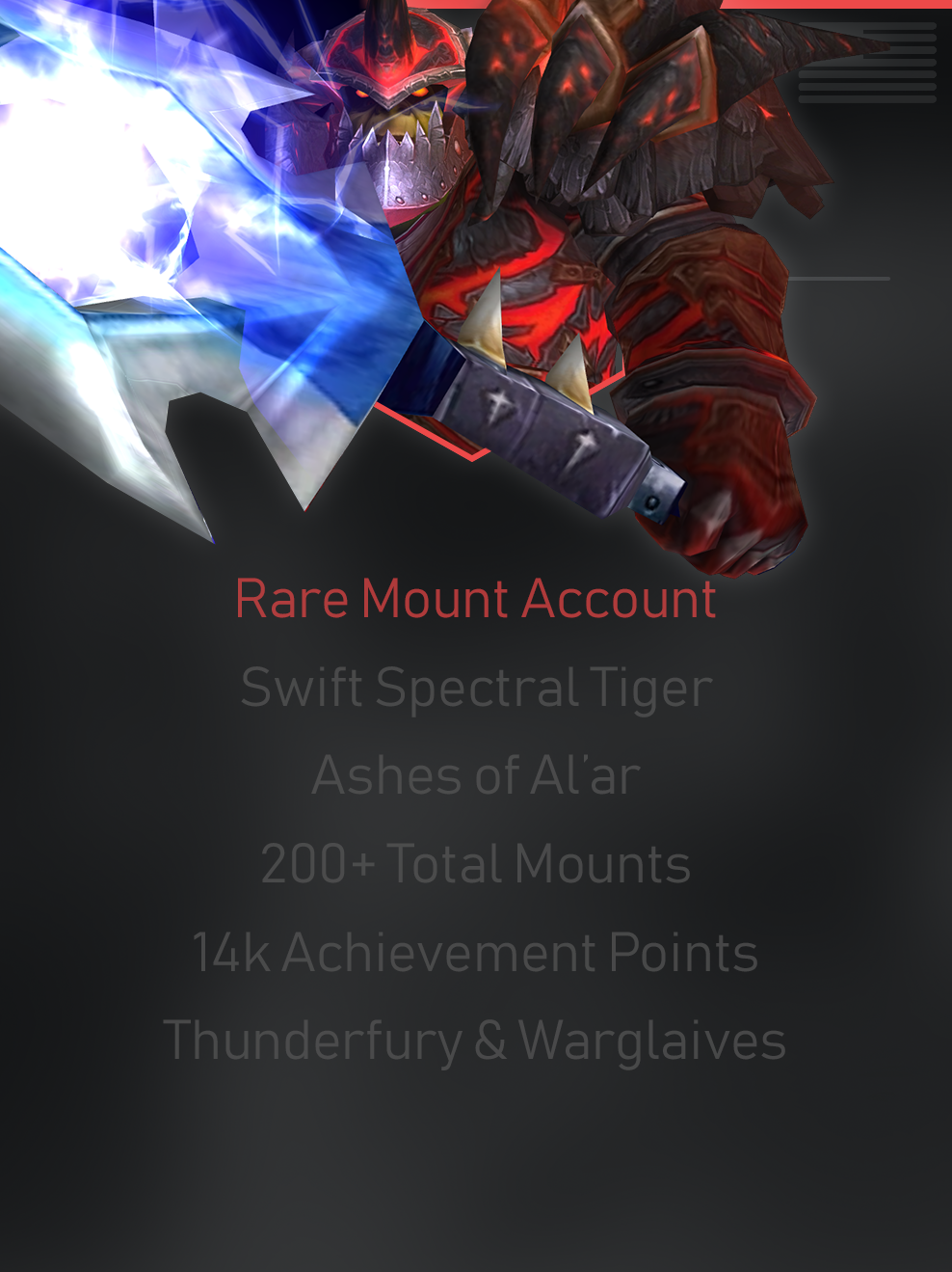 Buy WoW Accounts | World of Warcraft Accounts For Sale - ACCOUNTSHARK