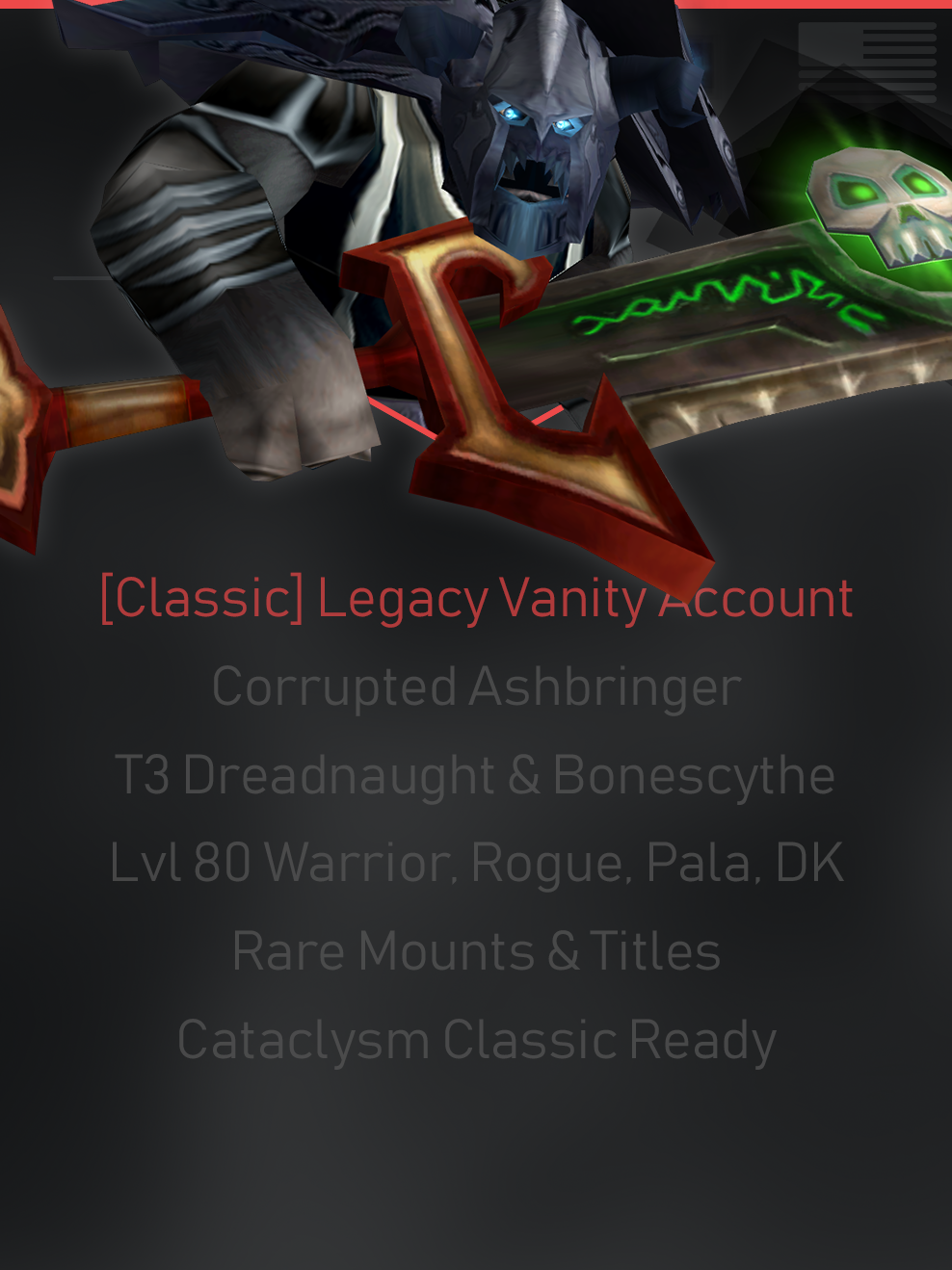 Buy WoW Accounts | World of Warcraft Accounts For Sale - ACCOUNTSHARK